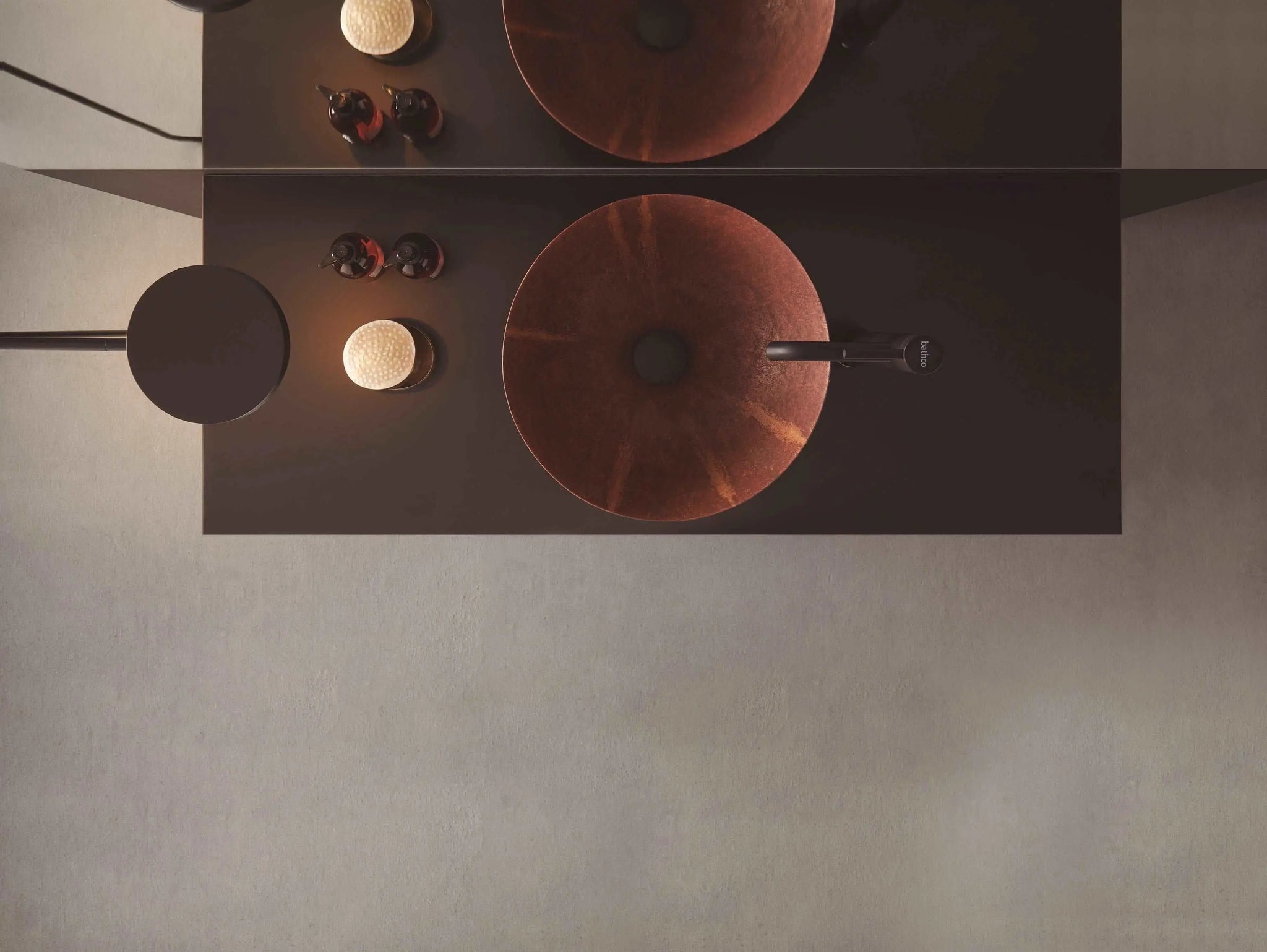 Corten steel bathroom vessel sink. Matte Oxide - secretbathstore